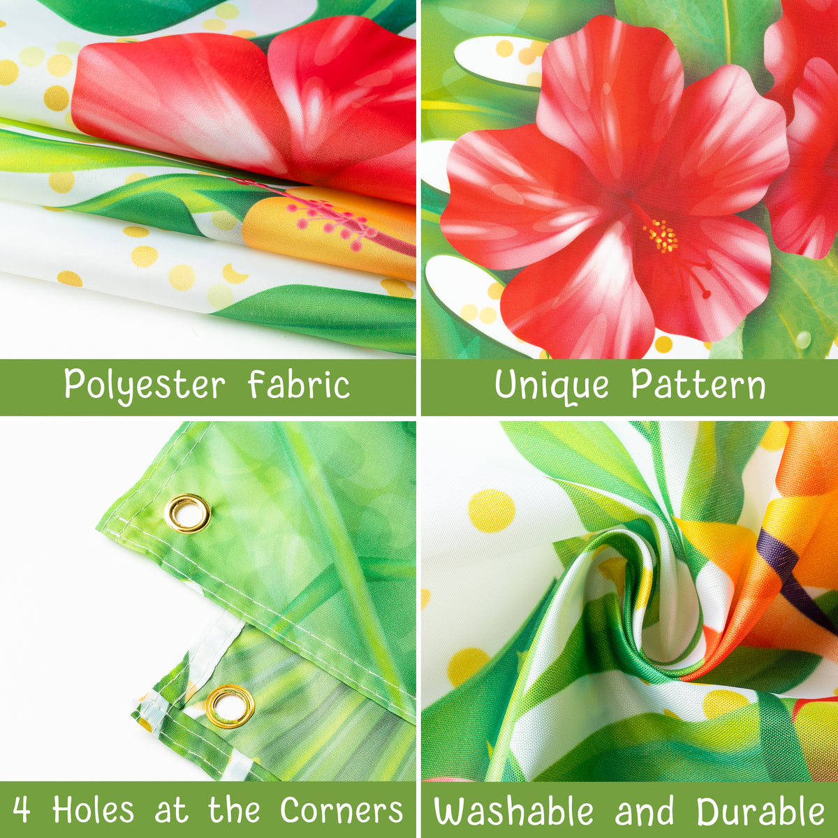 OSNIE Tropical Aloha Graduation Party Backdrop Summer Hawaiian Luau Co